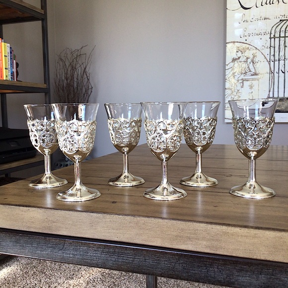 Leonard | Dining | Vintage Leonard Japan Silver Plated Cordial Glasses ...